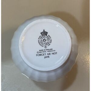 Royal Worcester | Accents | Royal Worcester Forget Me Not Pink Ribbed ...